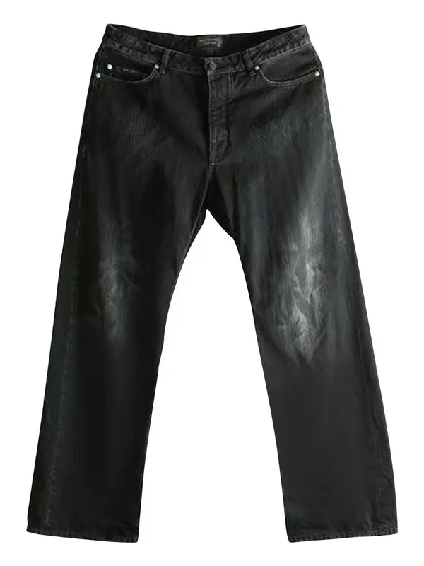 Balenciaga Relaxed Fit Fade Out Pants - Black