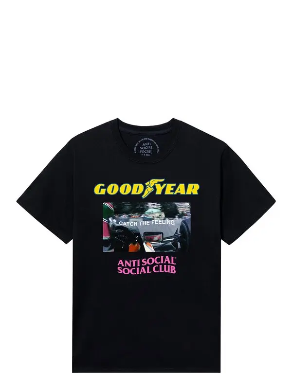 ANTI SOCIAL SOCIAL CLUB X Goodyear Catch The Feeling Tee - Black