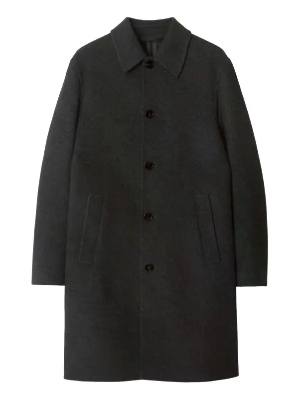 Burberry Wool Car Coat - Grey