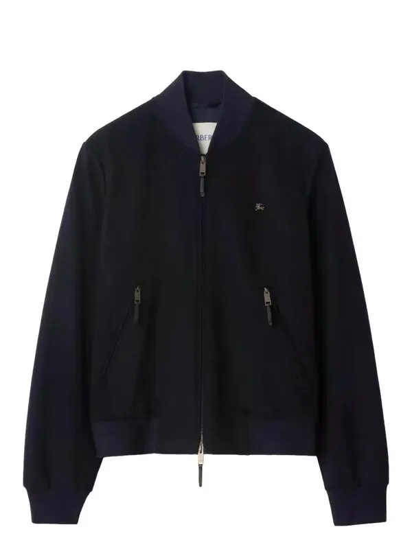 Burberry Equestrian Knight Bomber Jacket - Blue