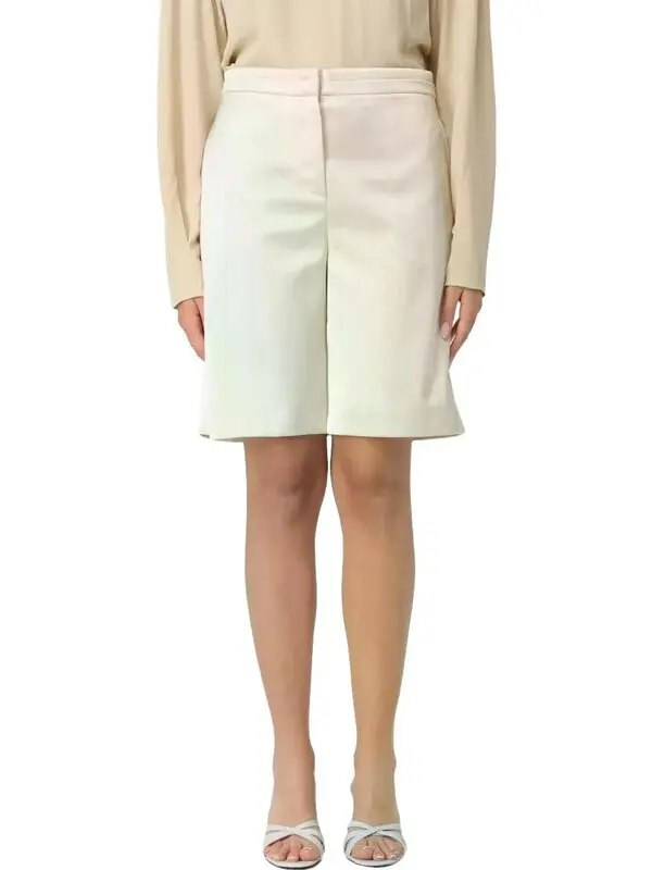 Patrizia Pepe Satin-effect Shorts - Neutrals