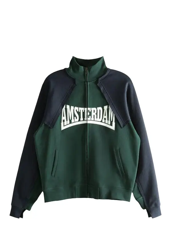 Vetements Patched Zip-up - Green