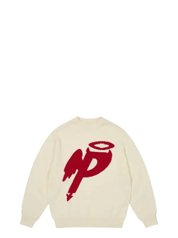 PALACE P Wing Knit 'soft - White