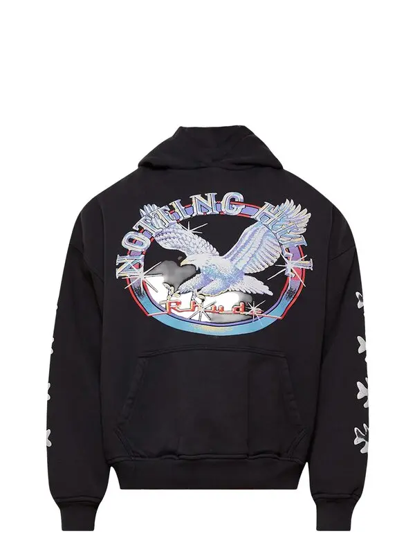 Rhude Notting Hill Eagle Hoodie - Black