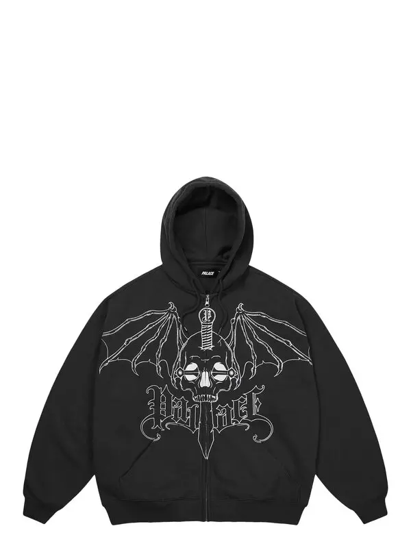 PALACE Wingspan Triple Stitch Hood - Black