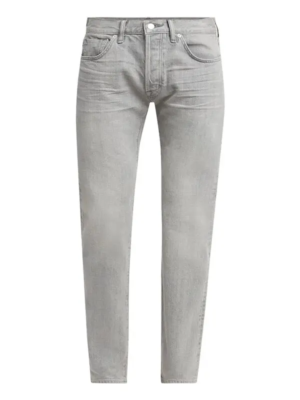 TOM FORD Light Wash Selvedge Straight Fit Jeans - Grey