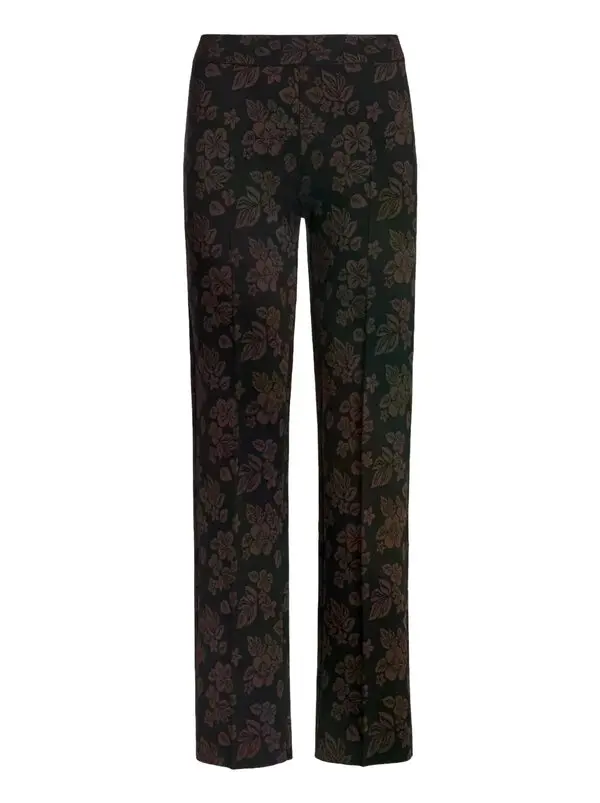 HIGH SPORT Floral-pattern Trousers - Black