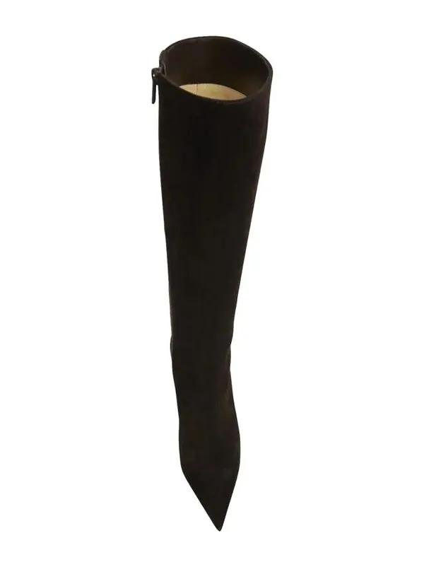 CHRISTIAN LOUBOUTIN 80mm Miss Z Knee-high Boots - Cafe