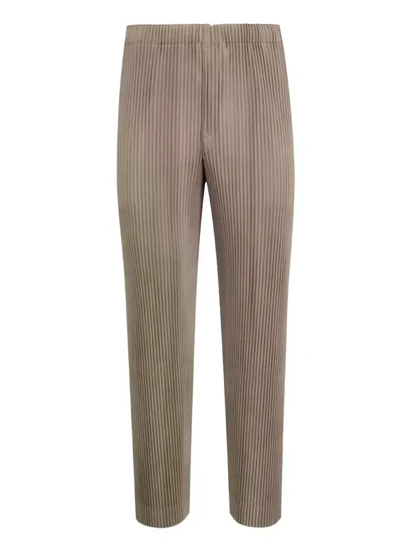 Issey Miyake Pleated Tailored Trousers - Brown