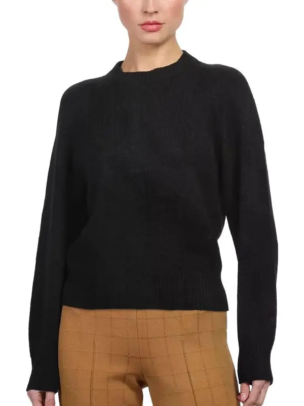 HIGH SPORT Ribbed-trim Sweater - Black