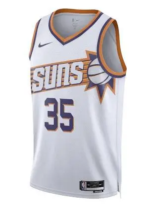 Nike Nba Phoenix Suns Kevin Durant Association Edition Dri-fit Swingman T-shirt - White/purple/orange