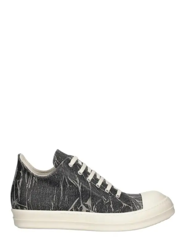 Rick Owens Lido Low Sneakers - Black/cracked/pearl