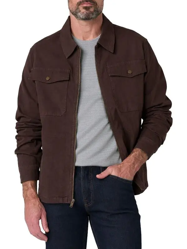 LIVERPOOL Zip Up Jacket - Brown