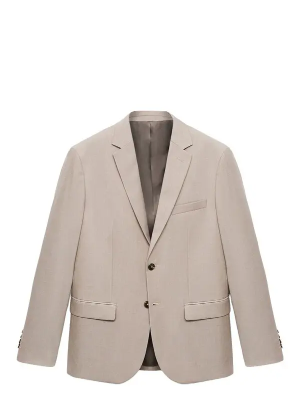 Mango Slim Fit Sport Coat - Sand