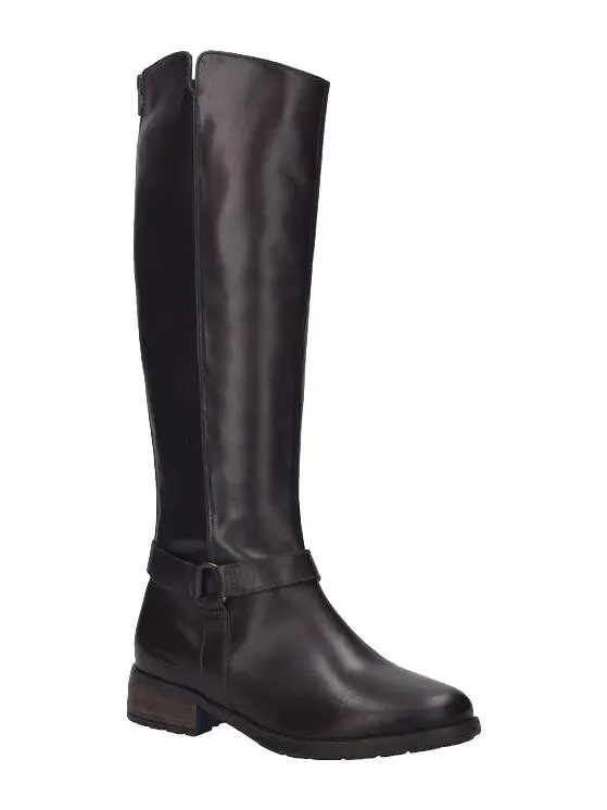 Josef Seibel Knee-high Leather Boots With Harness Strap - Moro
