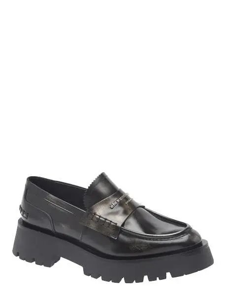 Alexander Wang Carter Lug Sole Loafer - Black/grey