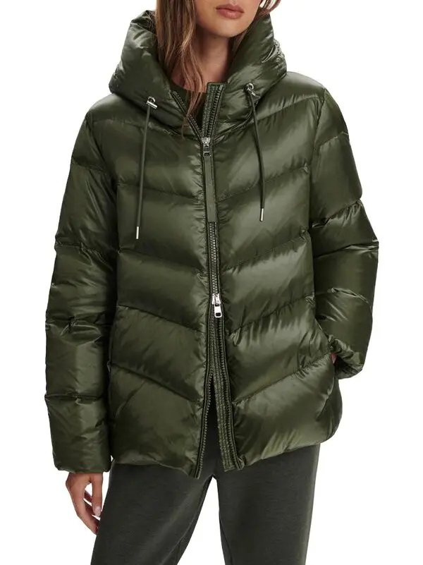 Varley Madelina Down Puffer Jacket - Racing Olive