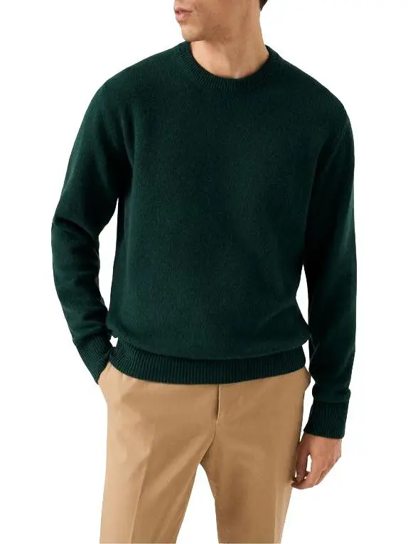 Eton Crewneck Cashmere Sweater - Dark Green