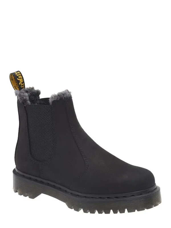 Dr. Martens 2976 Bex Faux Fur Chelsea Boot - Black