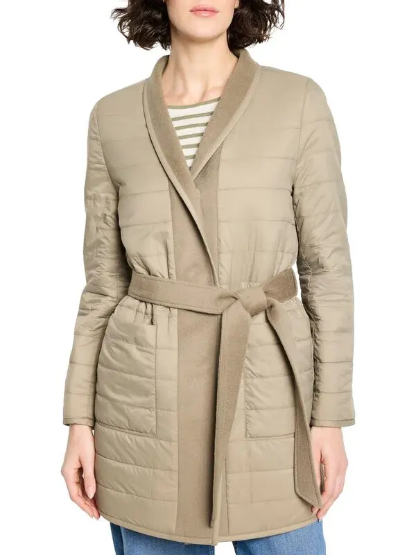 NIC+ZOE Reversible Belted Coat - Pewter