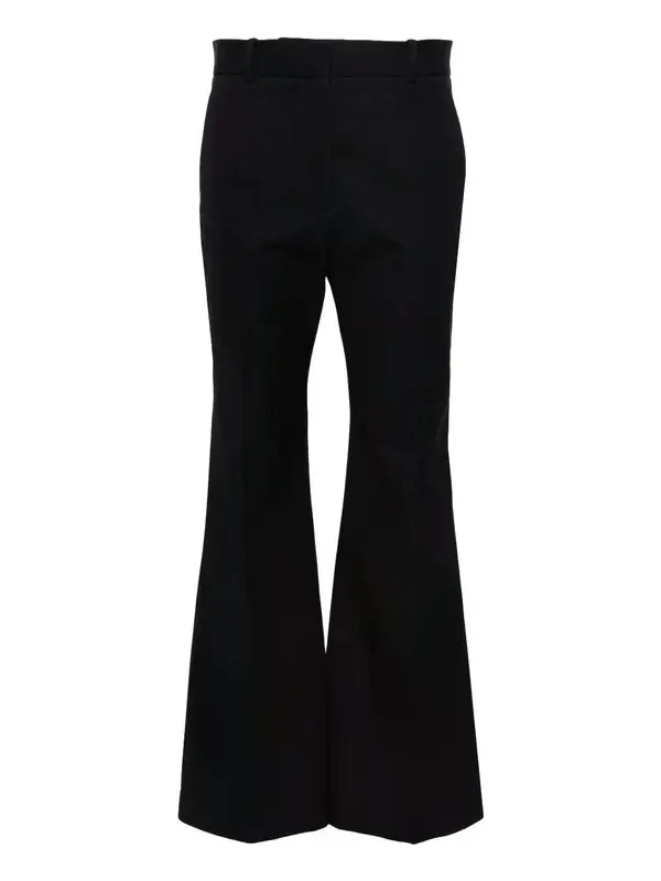 JOSEPH Tafira Mid-rise Flared Trousers - Blue