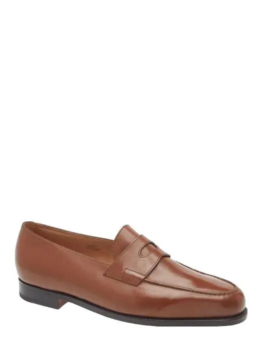 John Lobb Lopez Penny Loafer - Parisian Brown