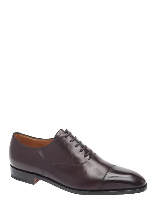 John Lobb City Ii Cap-toe Oxford - Oxblood