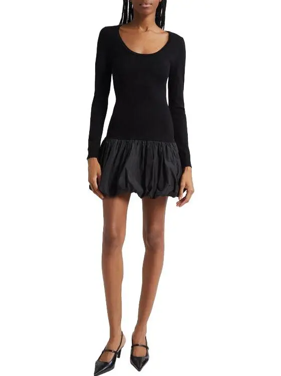 Cinq À Sept Brisa Long Sleeve Minidress - Black