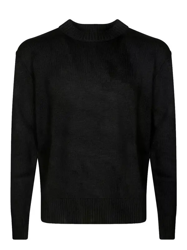 PAOLO PECORA Seam Detail Jumper - Black