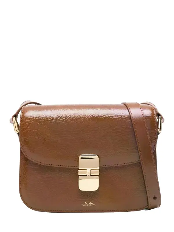 A.p.c. Leather Crossbody Bag - Brown