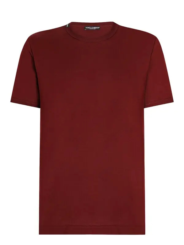 Dolce & Gabbana Cotton T-shirt - Bordeaux