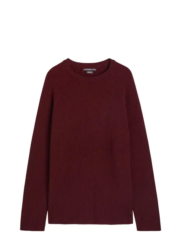 BEGG & CO. Magnus Cashmere Sweatshirt - Burgundy