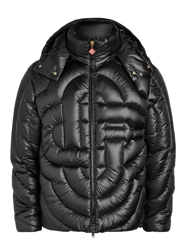 Casablanca Monogram Quilted Shell Jacket - Black
