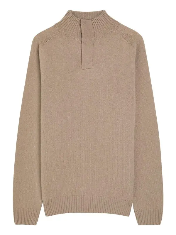 AURELIEN City Wool And Cashmere-blend Jumper - Taupe