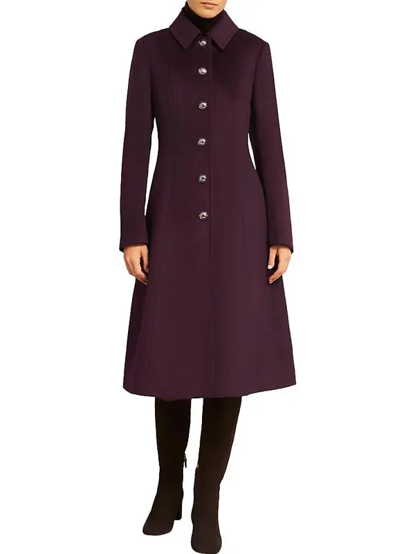 HOBBS LONDON Iona Coat - Malbec Purple