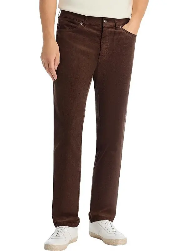 Peter Millar Superior Soft Corduroy Five-pocket Pants - French Press