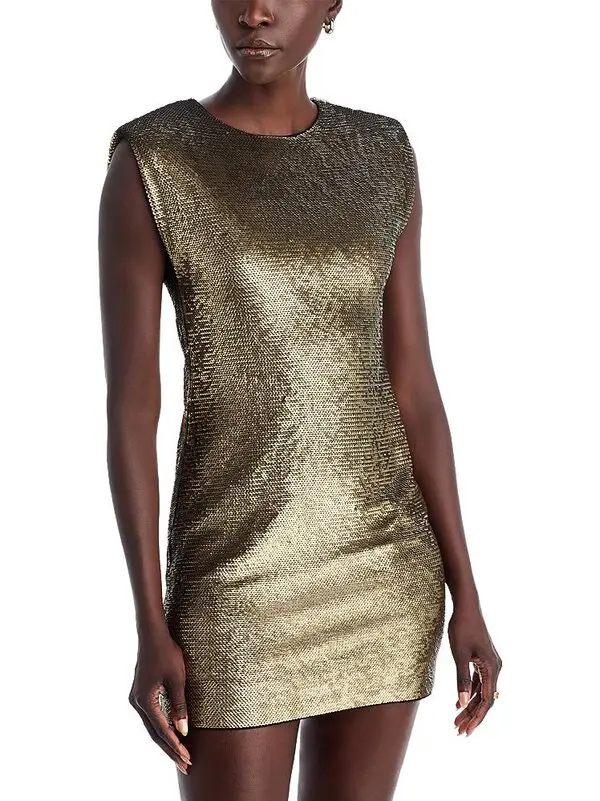 Michael Kors Sequin Mini Dress - Antique Brass