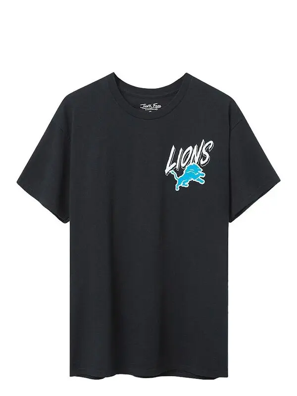 Junk Food Clothing Nfl Detroit Lions Icon Flea Market Tee - Black