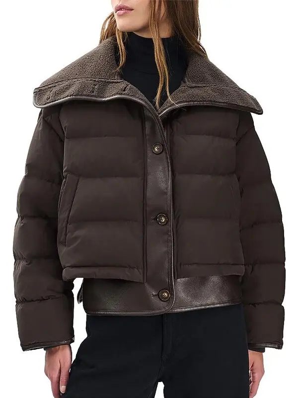 Rag & Bone Gloria Puffer Jacket - Brown