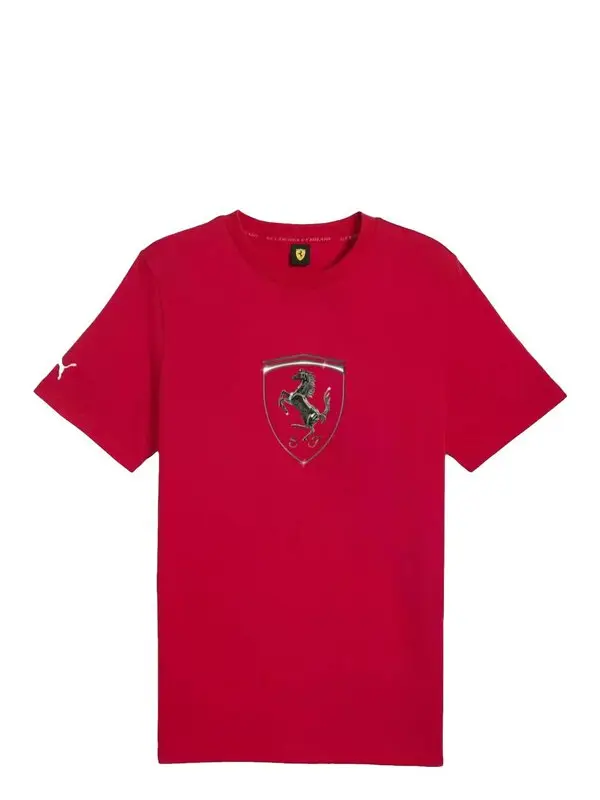 PUMA X Ferrari Race Shield-print T-shirt - Red