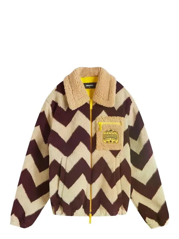 Dsquared2 Chevron Zip Jacket - Neutrals