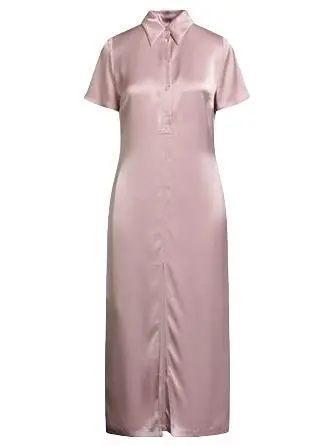 Pinko Satin Midi Dress - Pink