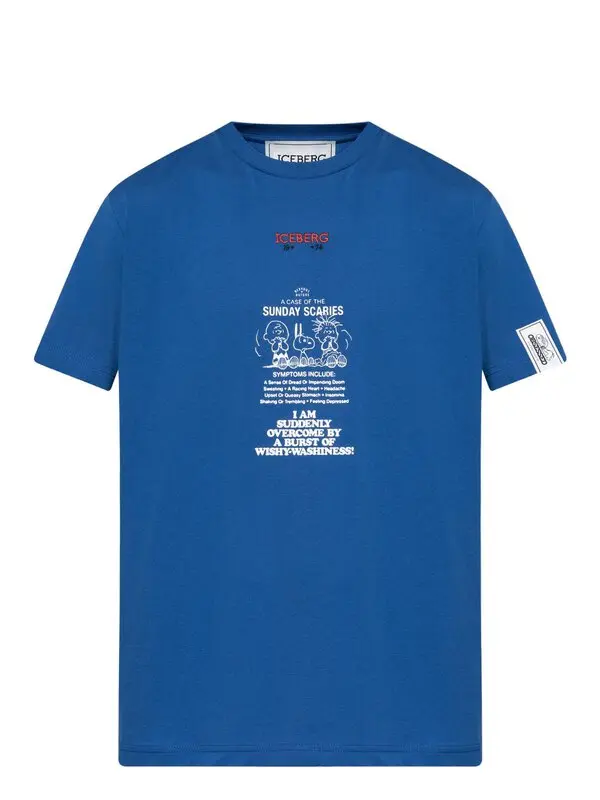 Iceberg T-shirt With Print - Blue