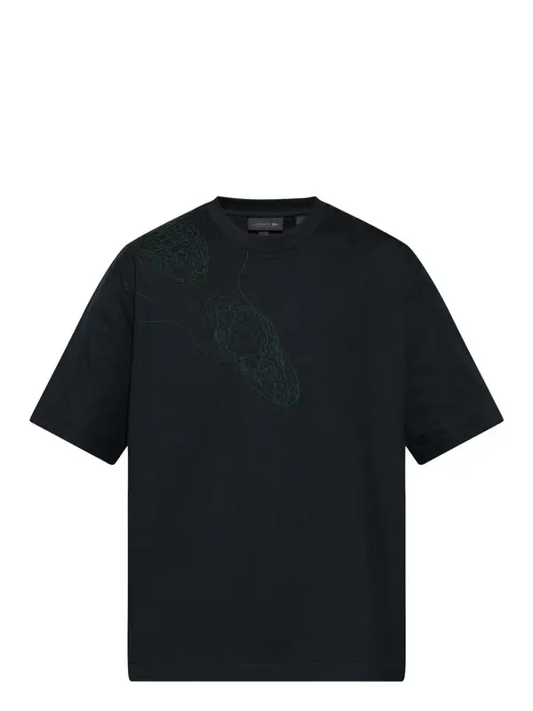 Lacoste T-shirt With Embroidered Logo - Green