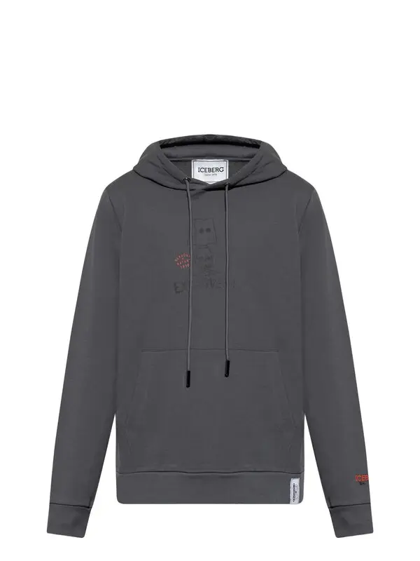 Iceberg Hooded Sweatshirt - Grey