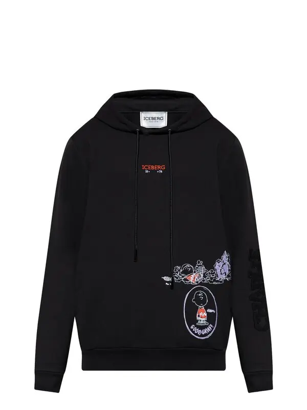 Iceberg Hooded Sweatshirt - Black