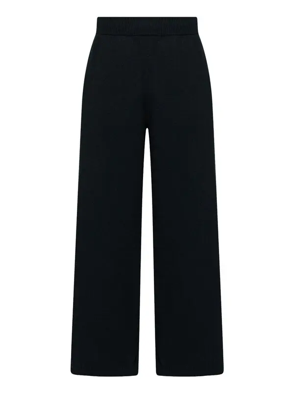 Lacoste Wool Wide-leg Trousers - Green