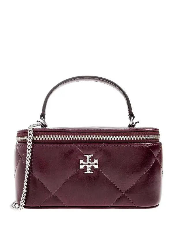 Tory Burch Quilted Leather Bag - Burgundy