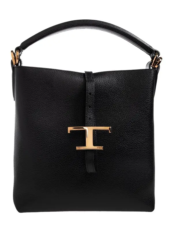 TOD’S Leather Bucket Bag - Black