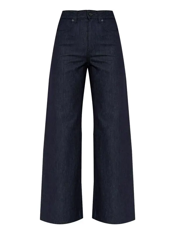 Lacoste Wide-leg Jeans - Navy Blue